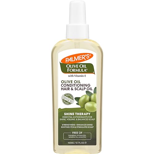 Palmer's Olive Oil Formula Hair Conditioning and Scalp Oil Spray, Hydration and Shine Therapy for Dry or Damaged Hair, Promotes Scalp Health, 5.1 Oz (Pack of 2)