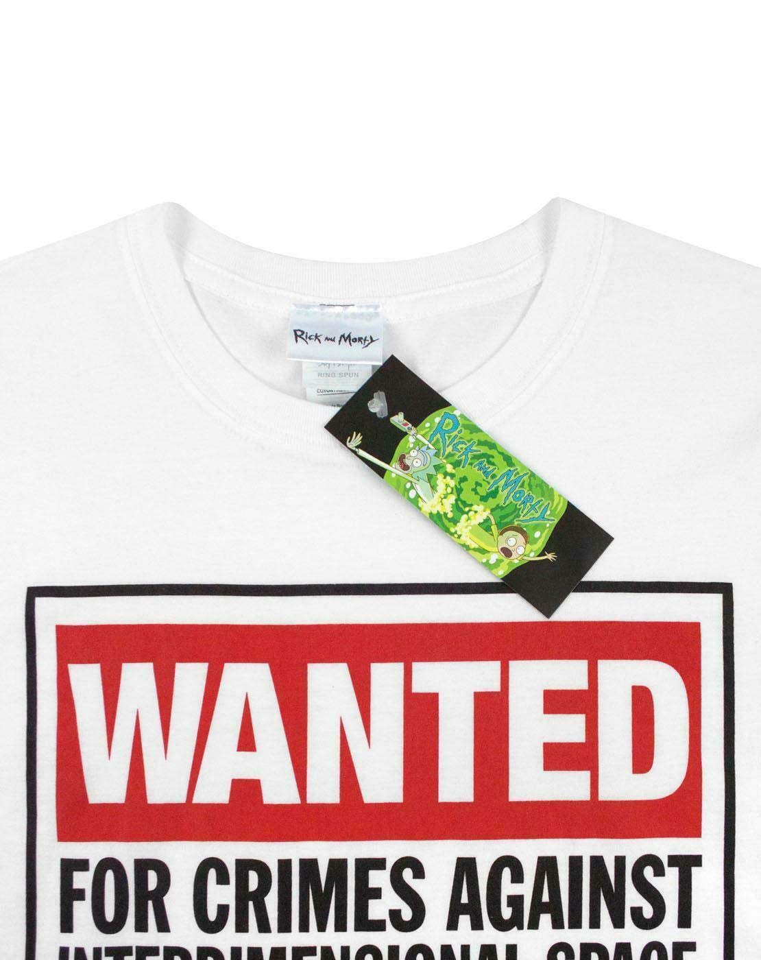 Rick and Morty Mens Pyjama Set | Wanted Poster Short Sleeve Graphic Tee & Long Leg Print PJs | Sci-fi Comedy Merchandise Multicoloured