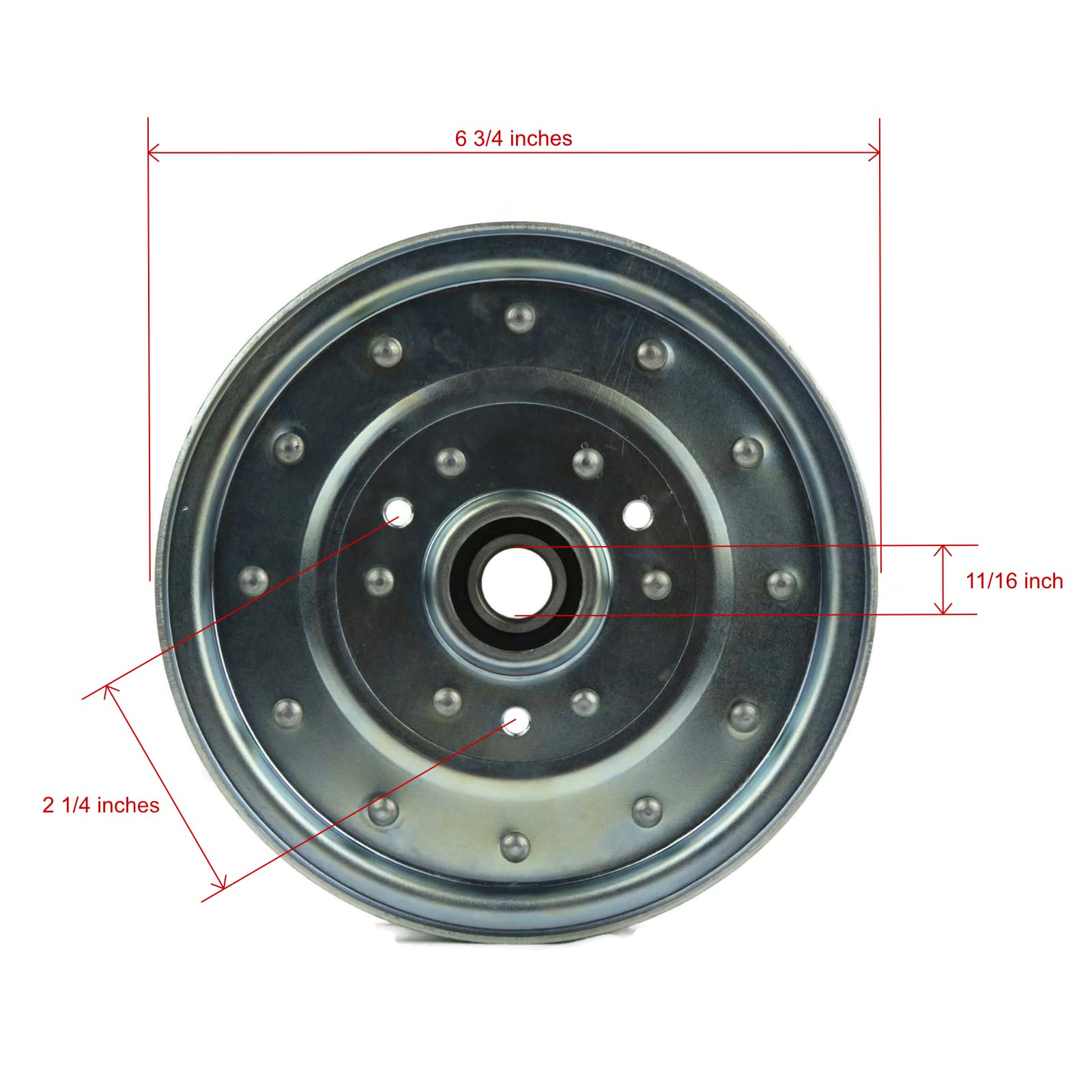 The ROP Shop Flat Idler Pulley for 2005-2007 Toro Z Master Z453-74417 with 48" Deck Mowers