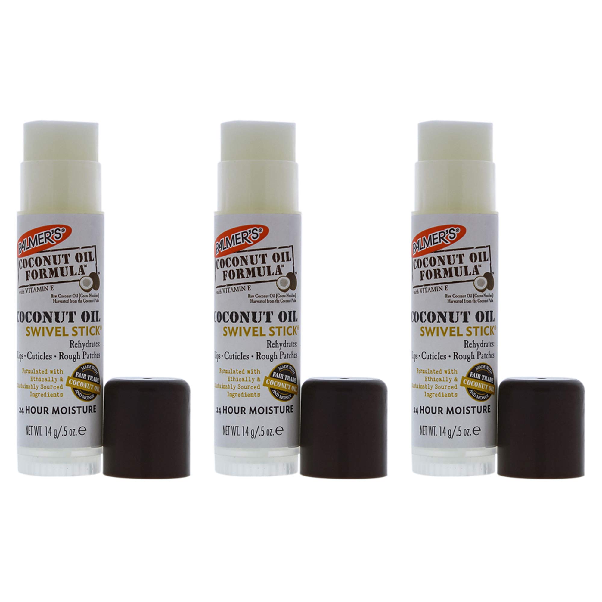 Palmers Coconut Oil Swivel Stick 0.14 Ounce (4ml) (3 Pack)