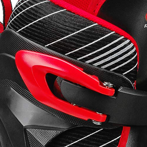 Roller Derby Boy's Stinger 5.2 Adjustable Inline Skate, Small, Black/Red