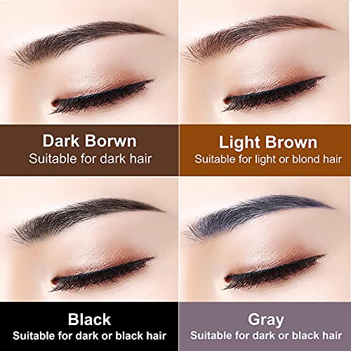Waterproof Eyebrows Pencil Microblading Eyebrow Pen Supplies Pull Cord Peel-off Brow Pencil Create Long-Lasting Clear Wild Eyebrows (5 Dark Brown)
