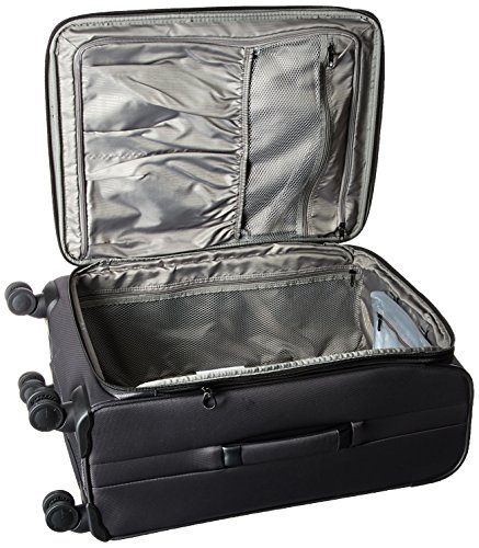 Samsonite Leverage LTE Softside Expandable Luggage with Spinner Wheels, Charcoal, Checked-Medium 25-Inch