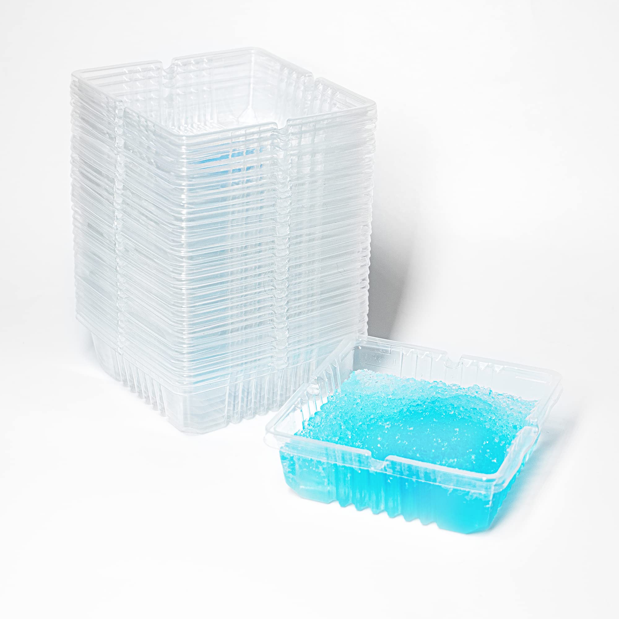 Ruimotu 32pcs Disposable Ashtrays for Cigarettes with Ash Absorbing Balm - Reduce Ash Raising - Fast Cigarette Extinguishing, Blue