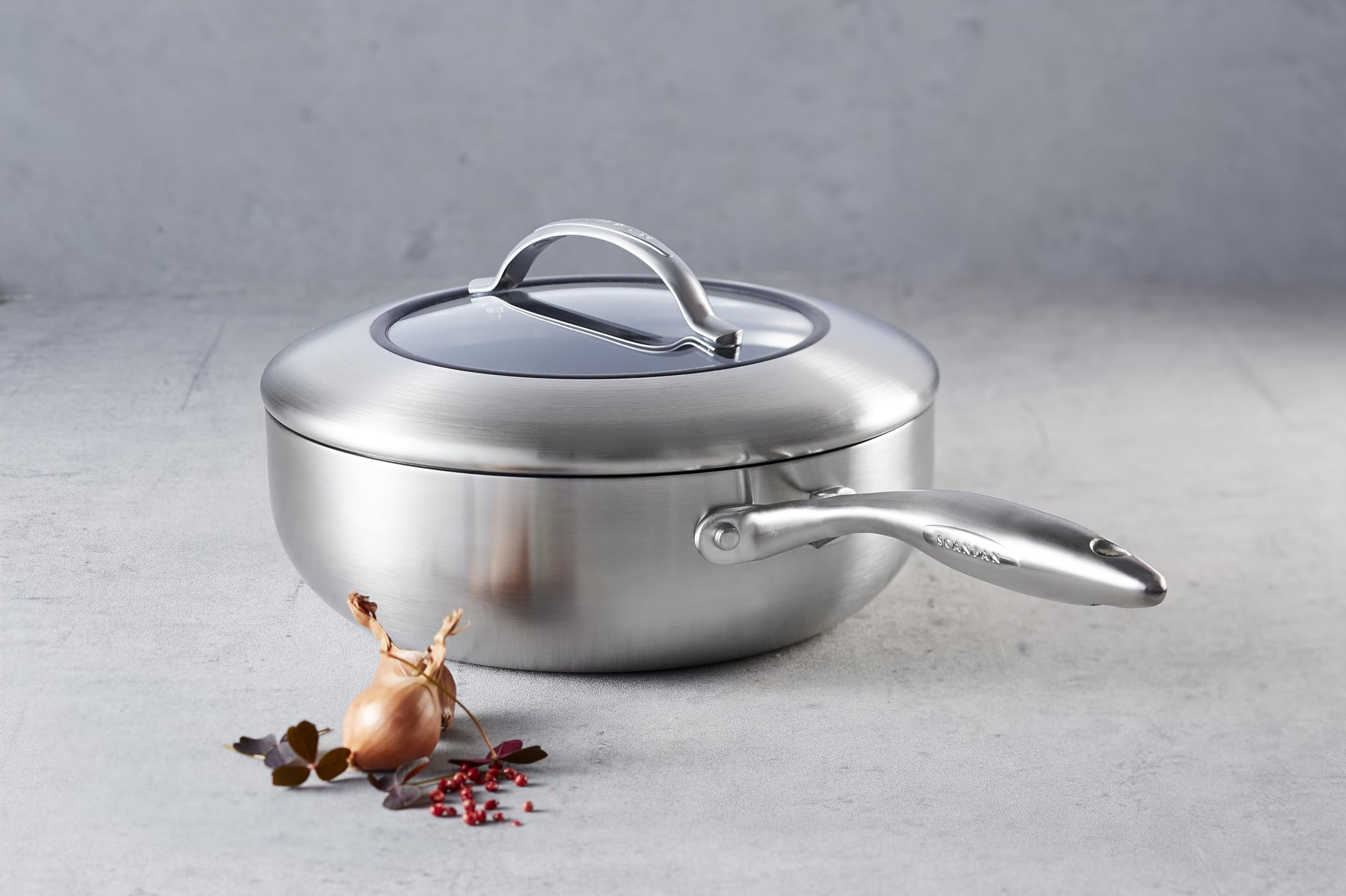 Scanpan - 65082600 CTX Covered Deep Sautè Pan, 4 Quart, Silver