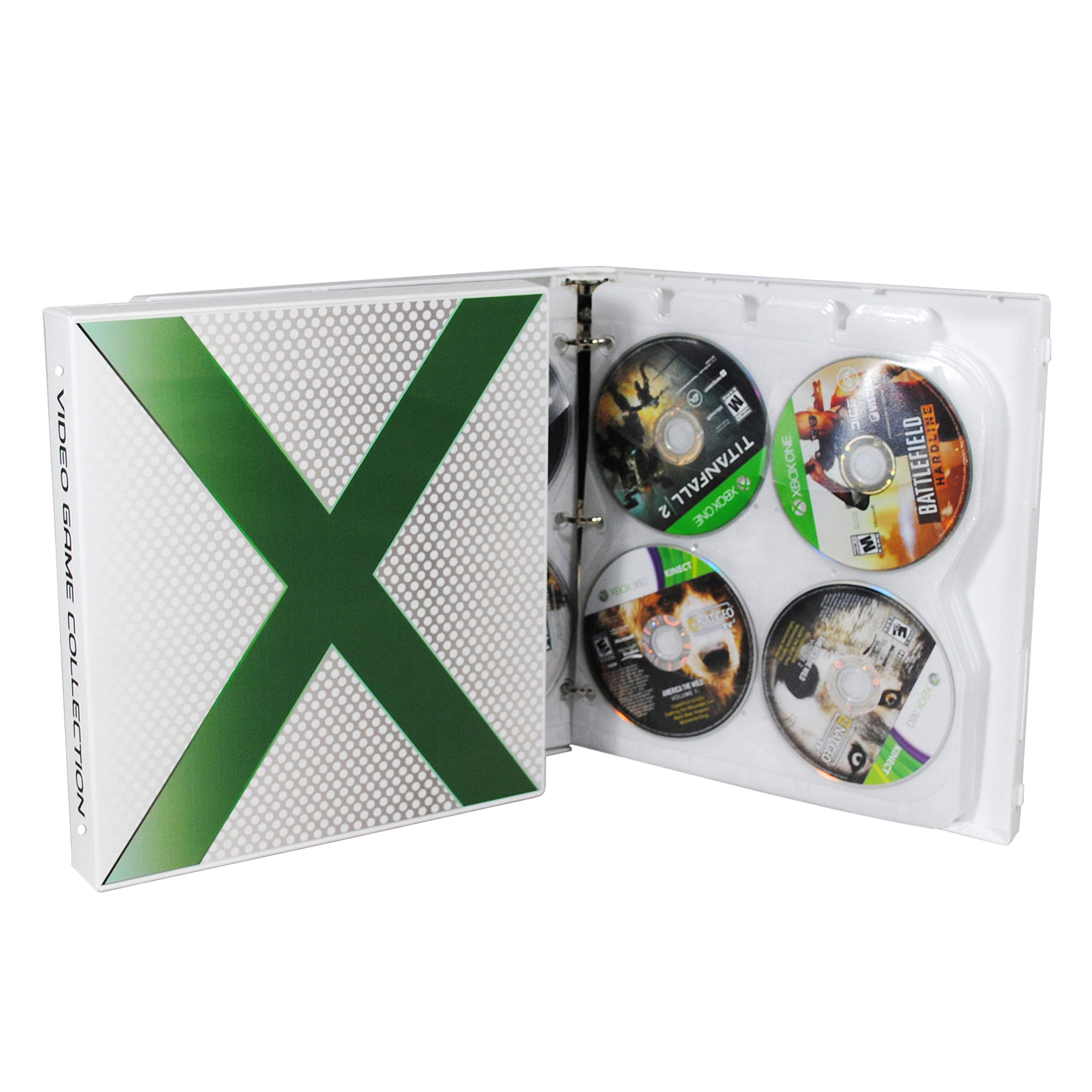 UniKeep High Capacity Xbox Themed Disc Storage Case - Holds 80 Xbox Video Games
