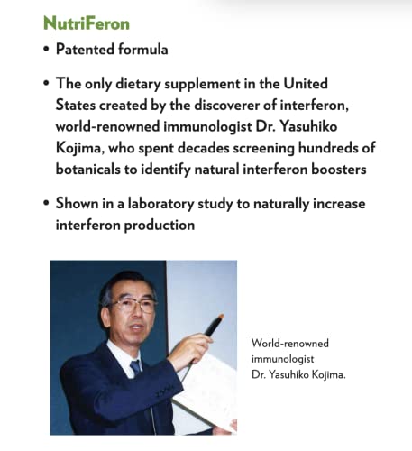 Shaklee - NutriFeron® Immune-Boosting Botanical Blend - Developed by Renowned Immunologist - Promotes Healthy Immune Function with Interferon-Boosting Ingredients - Contains Zinc - 60 Caplets