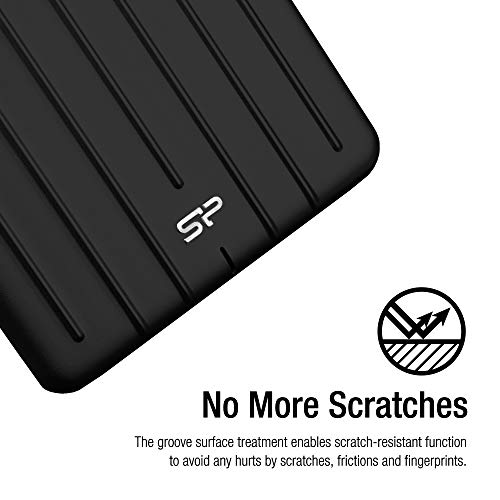 Silicon Power 1TB Rugged Portable External SSD USB 3.2 Gen 2 (USB3.2) with USB-C to USB-C/USB-A Cables, Ideal for PC, Mac, Xbox and PS4, PS5 Bolt B75 Pro