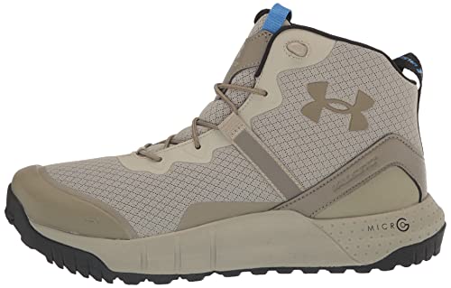 Under Armour Men's Micro G Valsetz Mid, Khaki Gray (101)/Tent, 9 Medium US