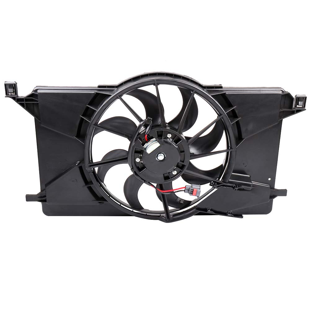 SCITOO Radiator Condenser Cooling Fan Compatible with 2012 2013 2014 2015 2016 2017 for Ford Focus 2.0L