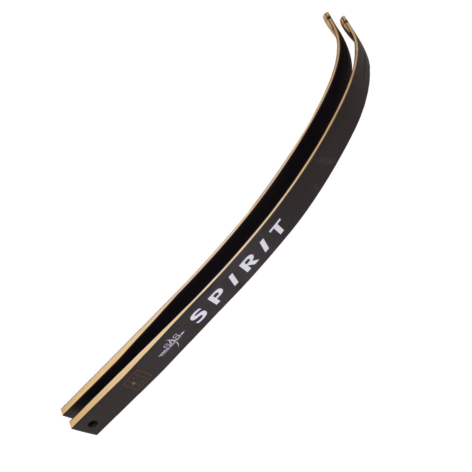 Southland Archery Supply SAS Spirit Take Down Recurve Bow Limb Only (Black, 18 lbs.)