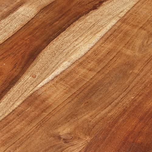 QJBSAVVA Coffee Table Ø26.8 Solid Acacia Wood,Bedside Tables Side Tables End Tables Entrance Tables Suitable for Meeting Rooms, Reception Rooms, Offices