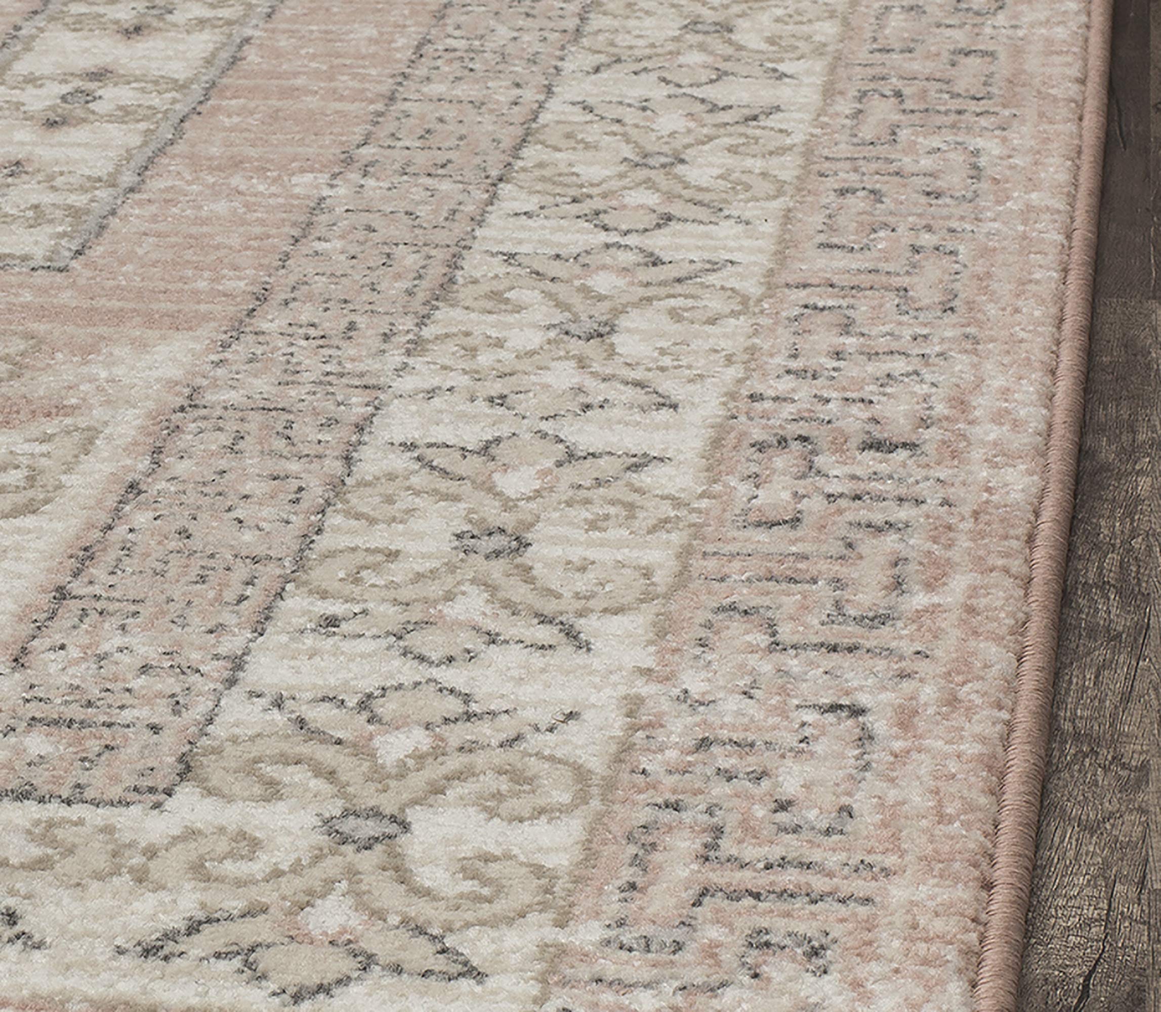 Rugs America Harper HY40A Vintage Transitional Carnation Non-Shedding Living Room Bedroom Dining Home Office Area Rug, 8'0" x 10'0"