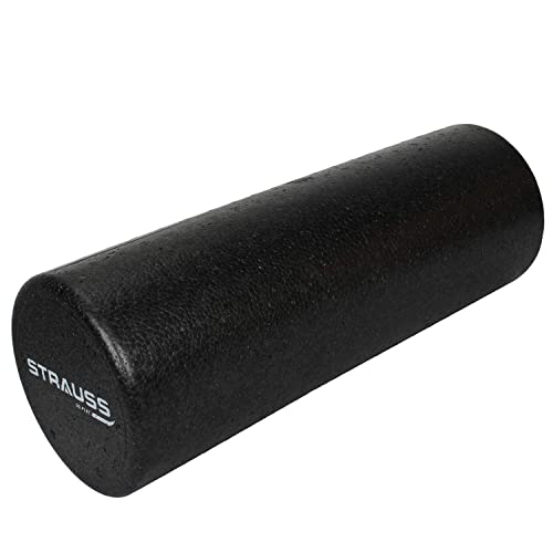 STRAUSS High Density Foam Roller, 45cm, (Black)