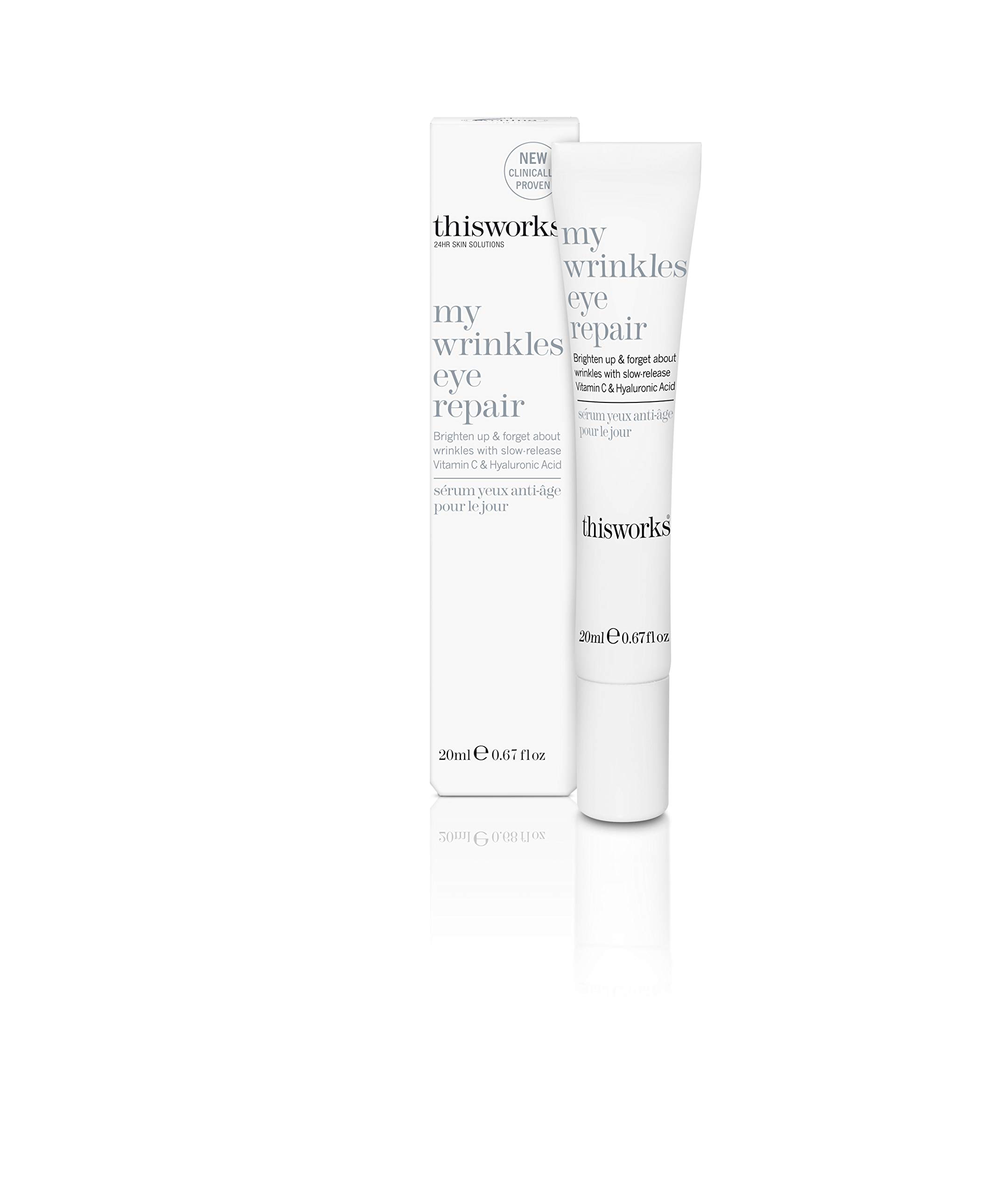 thisworks My Wrinkles Eye Repair, Reduce Eye Wrinkles, Vitamin C + Hyaluronic Acid 20ml