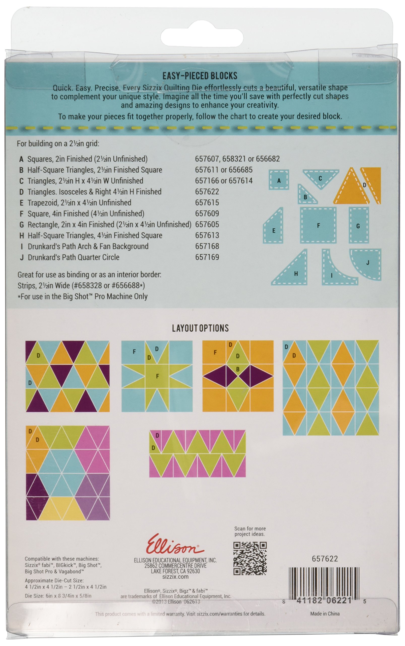 Sizzix, Multi Color, One Size Bigz Die 657622, 4.5" Isosceles Triangles