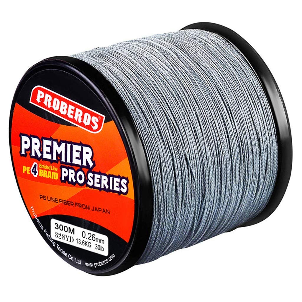 UNKN Fishing Line Super Strong Abrasion Resistant PE Braid Fishing Line 4 Strands 300M 30LB