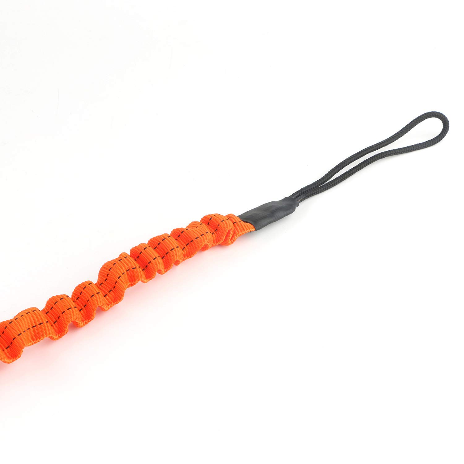 Stretchable Kayak Paddle Leash, 2 Pack Coiled Paddle Strap Tether with D-Shape Carabiner Tool Lanyard Bungee Leash Cord for Kayaking Canoe Surfboard Paddles Fishing Poles Rods