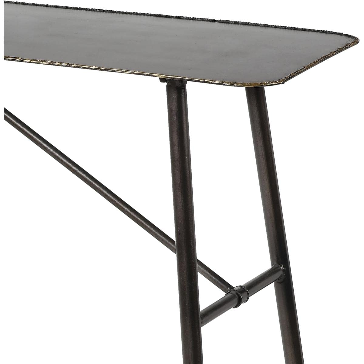 Sterling Home Christian Oil Rubbed Bronze and Gold console table, Brown