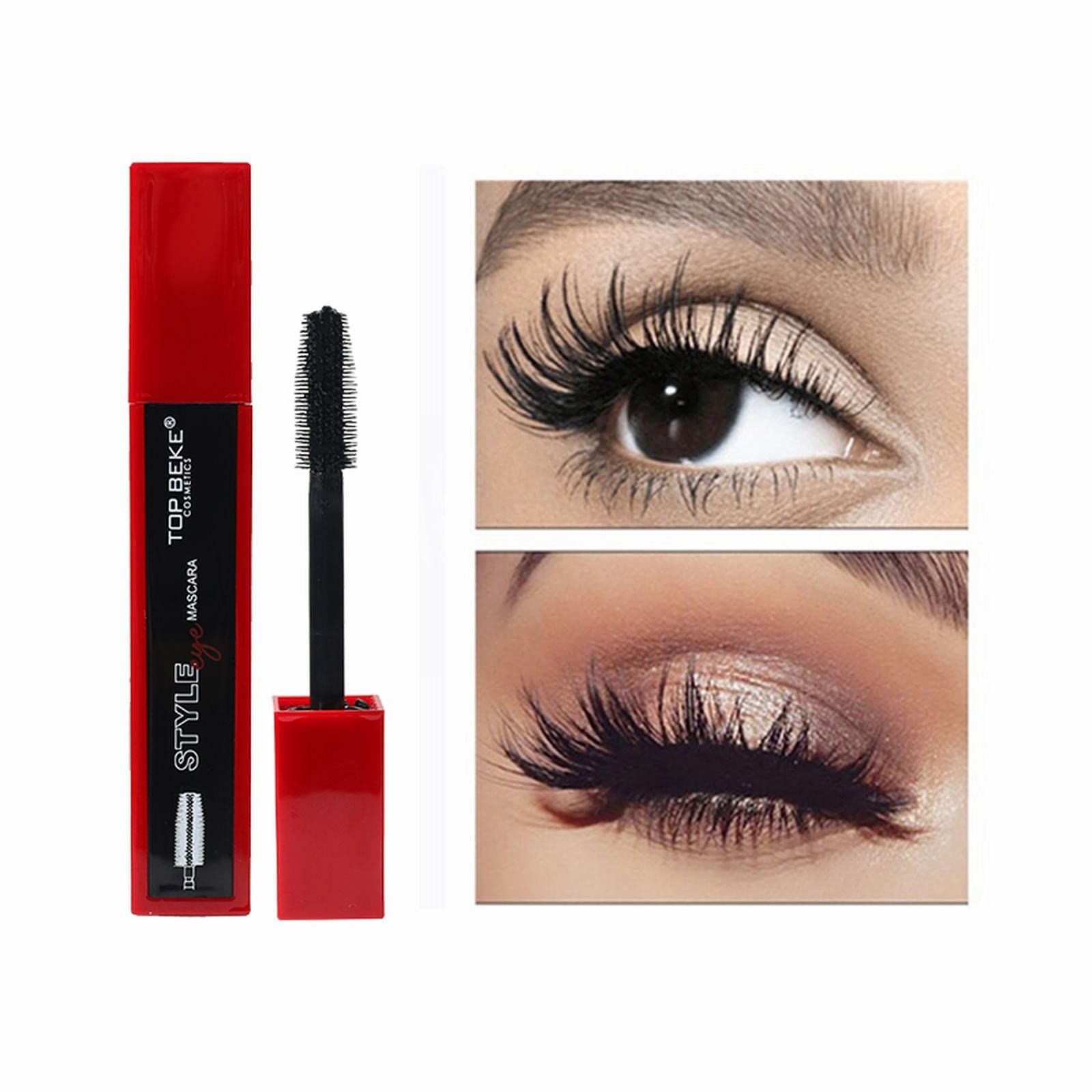 Silk Fiber Mascara Lengthening And Thickening Long Lasting Waterproof All Day Delicate And Full Long Thick Lashes Breezy Eyelash Curler