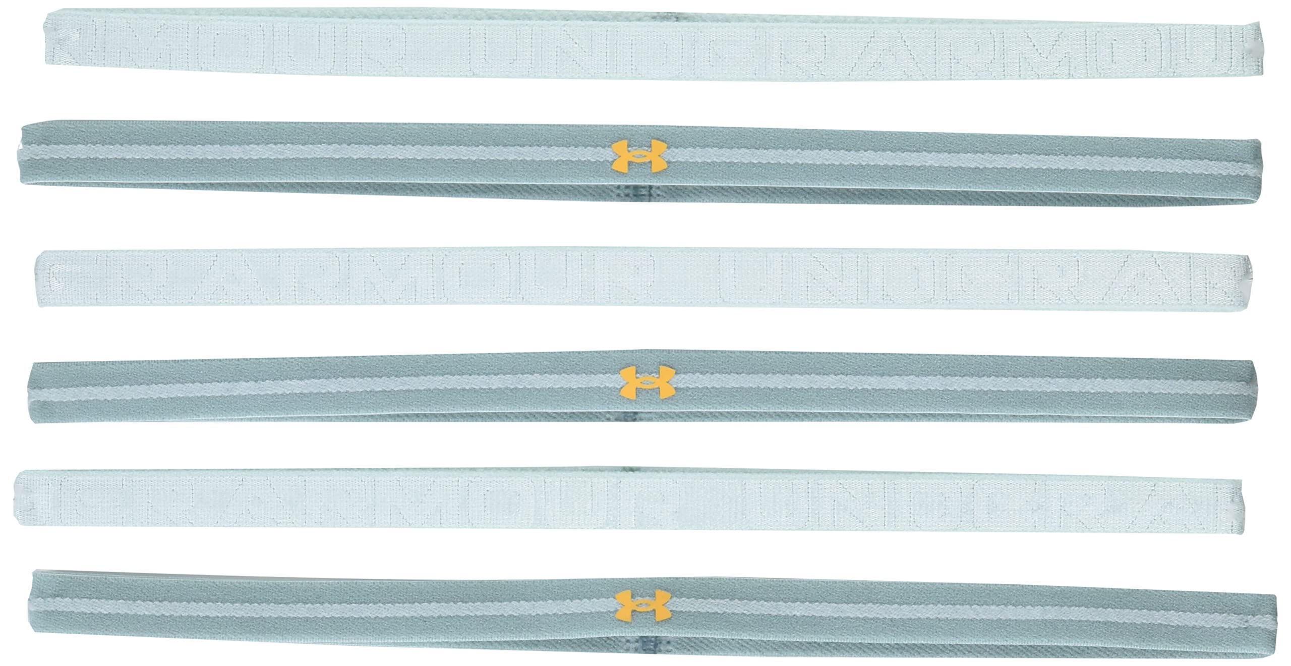 Under Armour Women's Heathered Mini Headbands 6-Pack, (781) Opal Green/Illusion Green/Rise, One Size Fits All