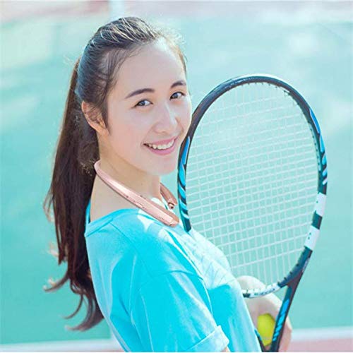 QT S Bluetooth Headset, Lightweight Retractable for Neckband Bluetooth Headphones for Sports Exercise Home & Office, Noise Cancelling Stereo Neckband Wireless Headset Talk 9-10 Hours