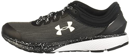Under Armour Womens Charged Escape 3 Evo Running Shoe, Black/White, 10 US