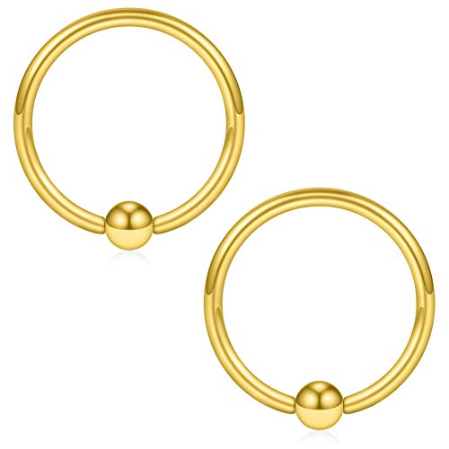 SCERRING 12PCS 22G 10mm Nose Hoop Lip Eyebrow Tongue Helix Tragus Cartilage Septum Piercing Ring - Mix Color 1#