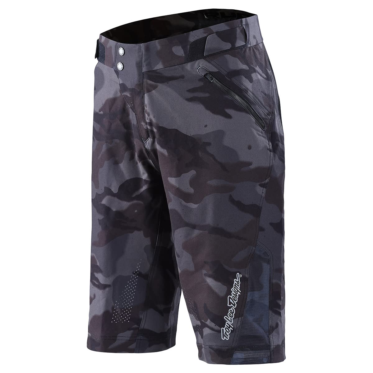 Troy Lee Designs Cycling Mountain Bike Trail Biking MTB Bicycle Shorts for Mens, Short Shell Shorts (Camo Black, 34)