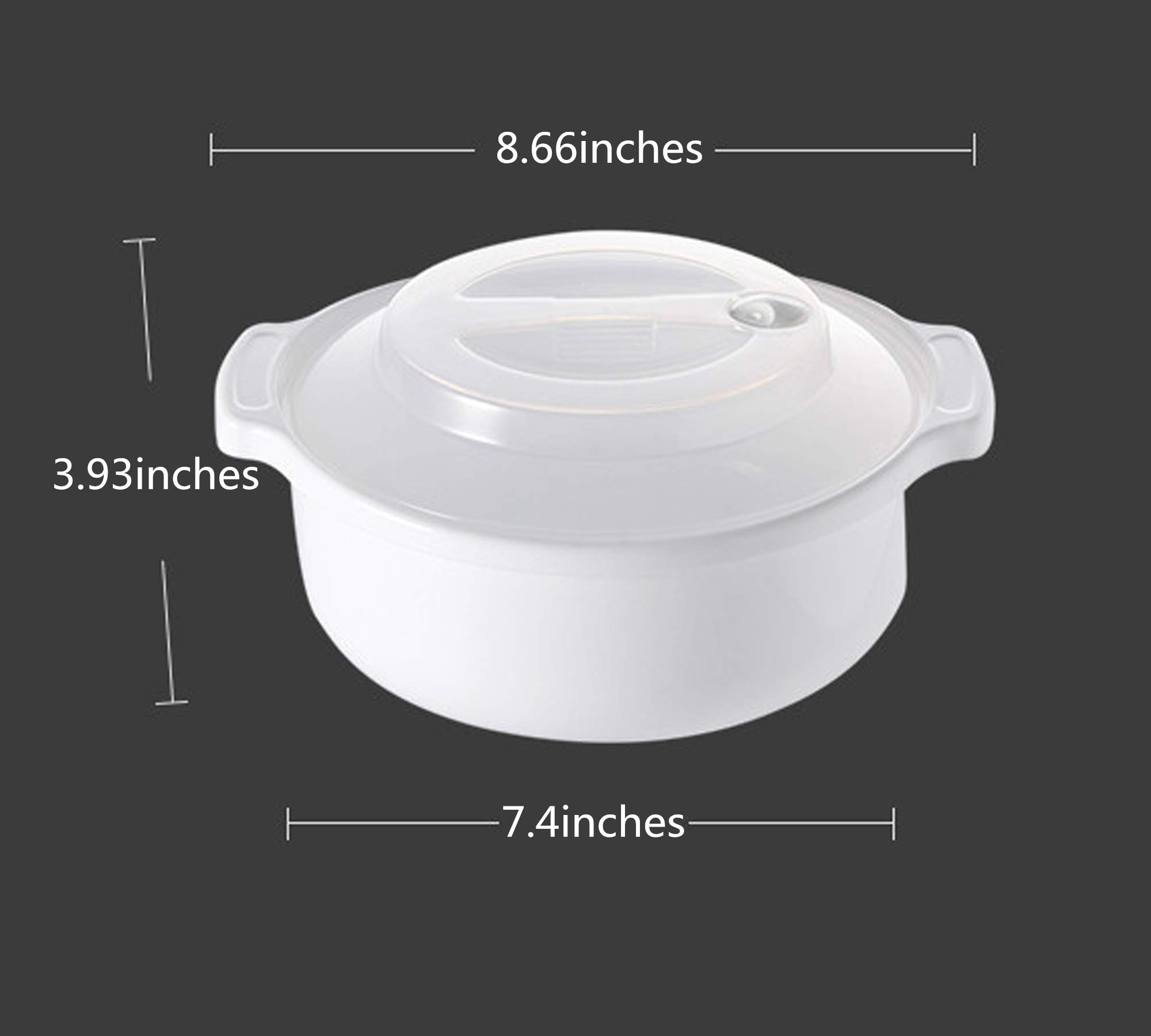 Zdesign Large Microwave Ramen Cooker Noodle or Soup Bowl Easy Mac Perfect for Breakfast, College Dorm Essentials for Boys Girls,Office, Dishwasher-Safe, BPA-Free