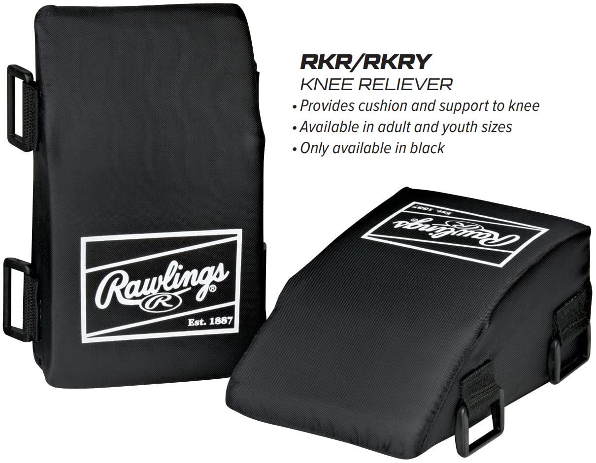 Rawlings | Catcher's Knee Savers | Baseball/Softball | Adult | Black
