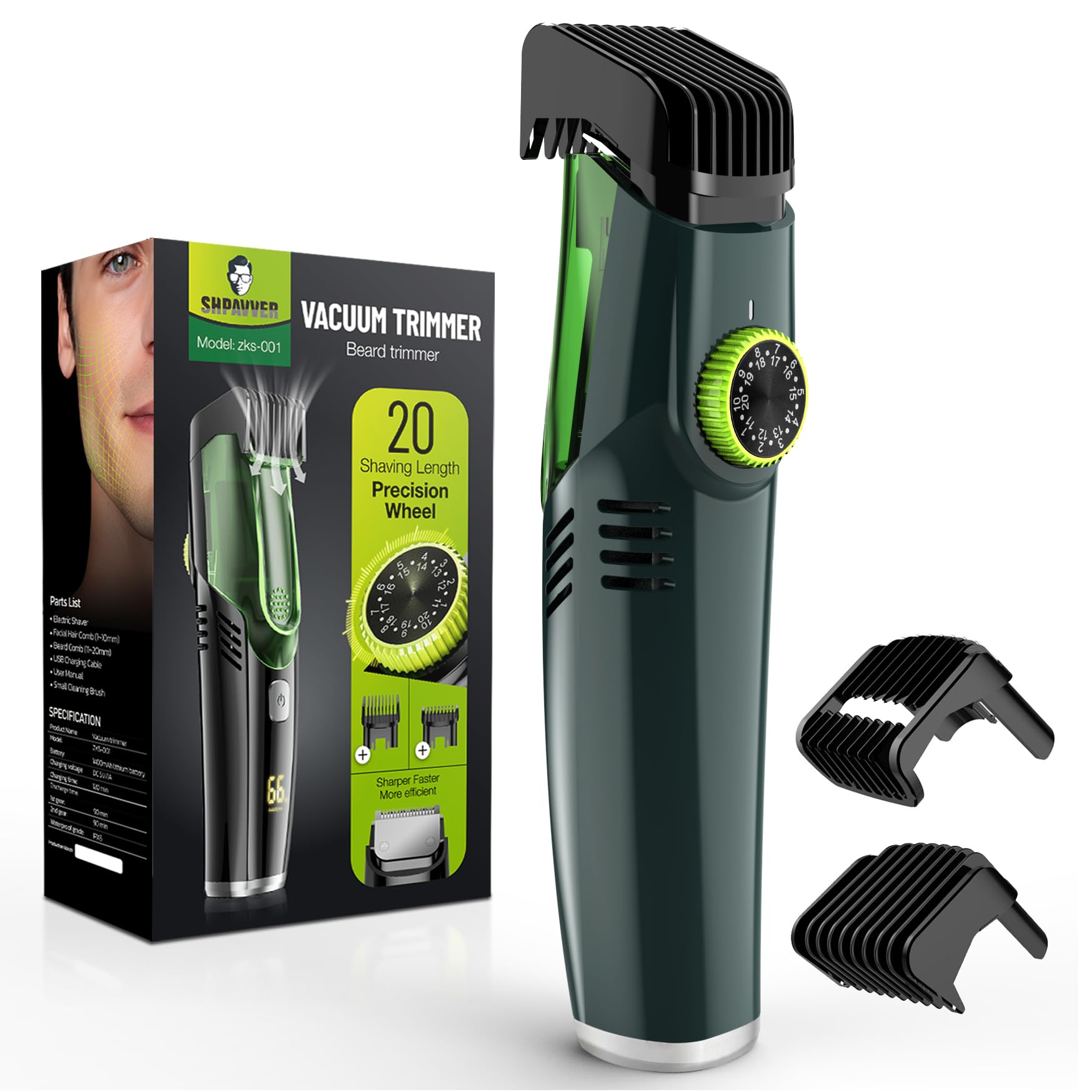 SHPAVVER Head Shavers for Bald Men, Waterproof Wet/Dry Shaver and Groomer with Pubic Hair Trimmer