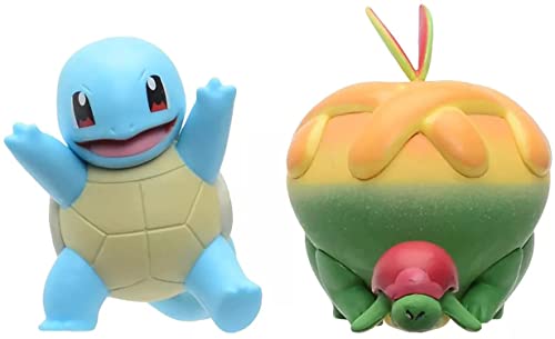 Pokemon 2 Inch Battle Figure Pack | Squirtle vs. Appletun