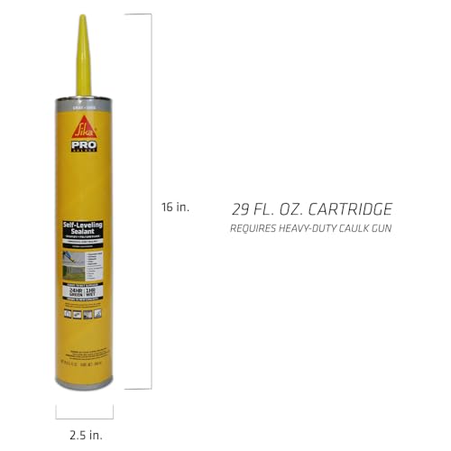 Sikaflex Self Leveling Sealant, Gray, polyurethane with an accelerated curing capacity for sealing horizontal expansion joints in concrete, 29 fl. oz Cartridge