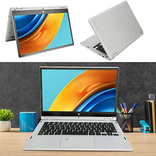 VINGVO 2 in 1 Laptop, 13.3 Inch Laptop 6000mAh Battery Touch Screen for Home (16+512G US Plug)