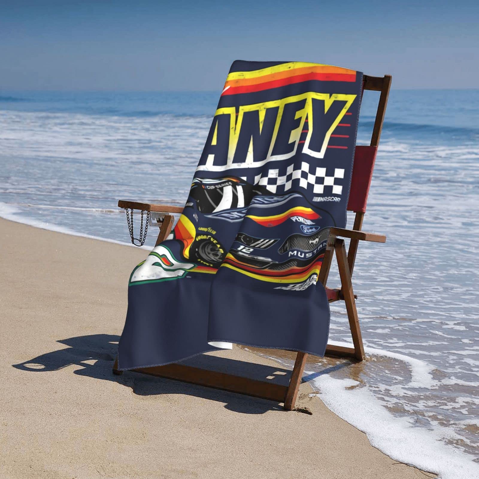 RATRIG Ryan Blaney 12 Beach Towel Soft and Quick Dry Swim Bath Microfiber Lightweight Absorbent Blanket Travel Carpet Rug 32x52 in