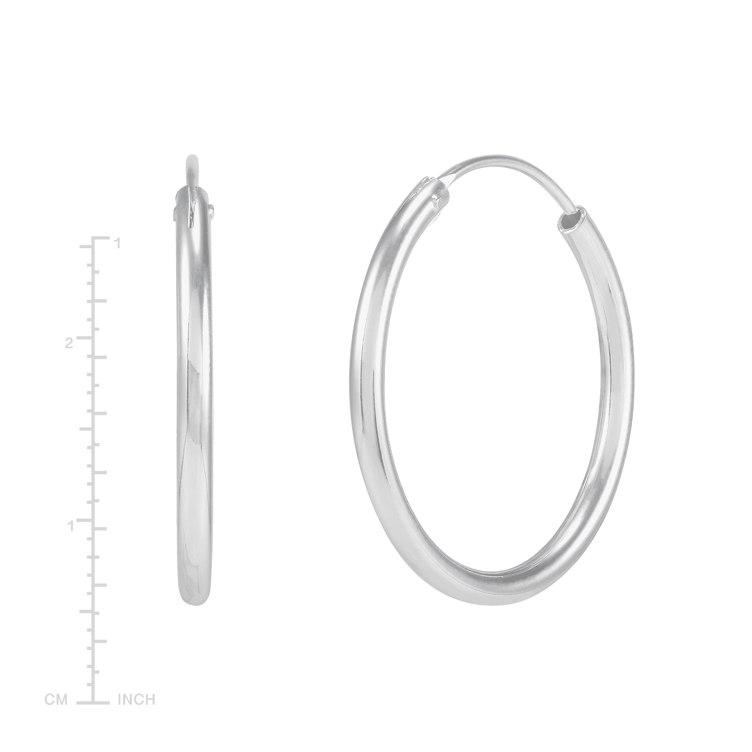 Silpada 'Endless Elegance' Hoop Earrings in Sterling Silver