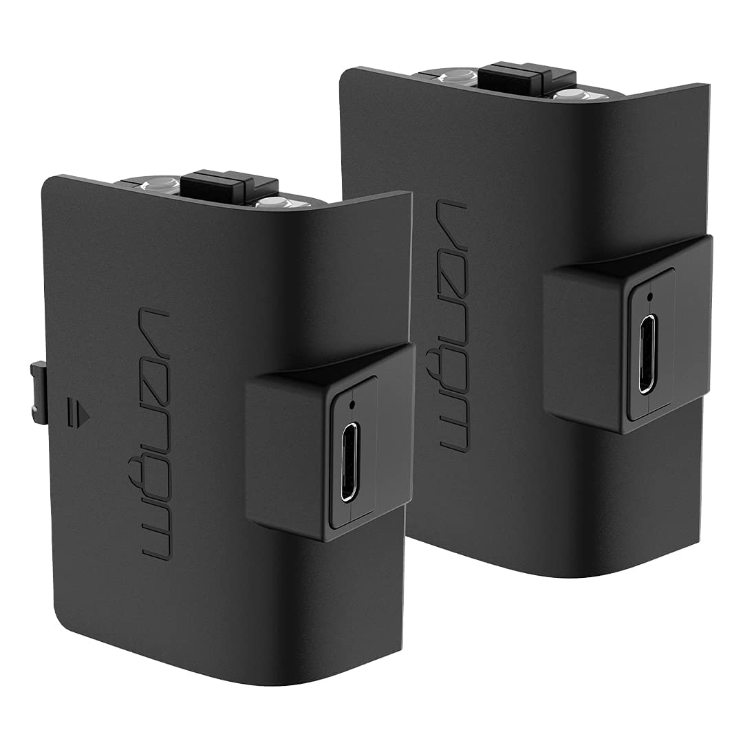 Venom Twin High Capacity Rechargeable Battery Pack Black for Xbox Series X/S & One - Black