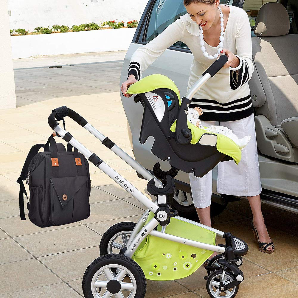 Stroller Hooks Clips, Durable Mommy Bag Clips Hooks for Stroller to Hang Diaper Bags, Stroller Organizer, Purse - 2 Pack