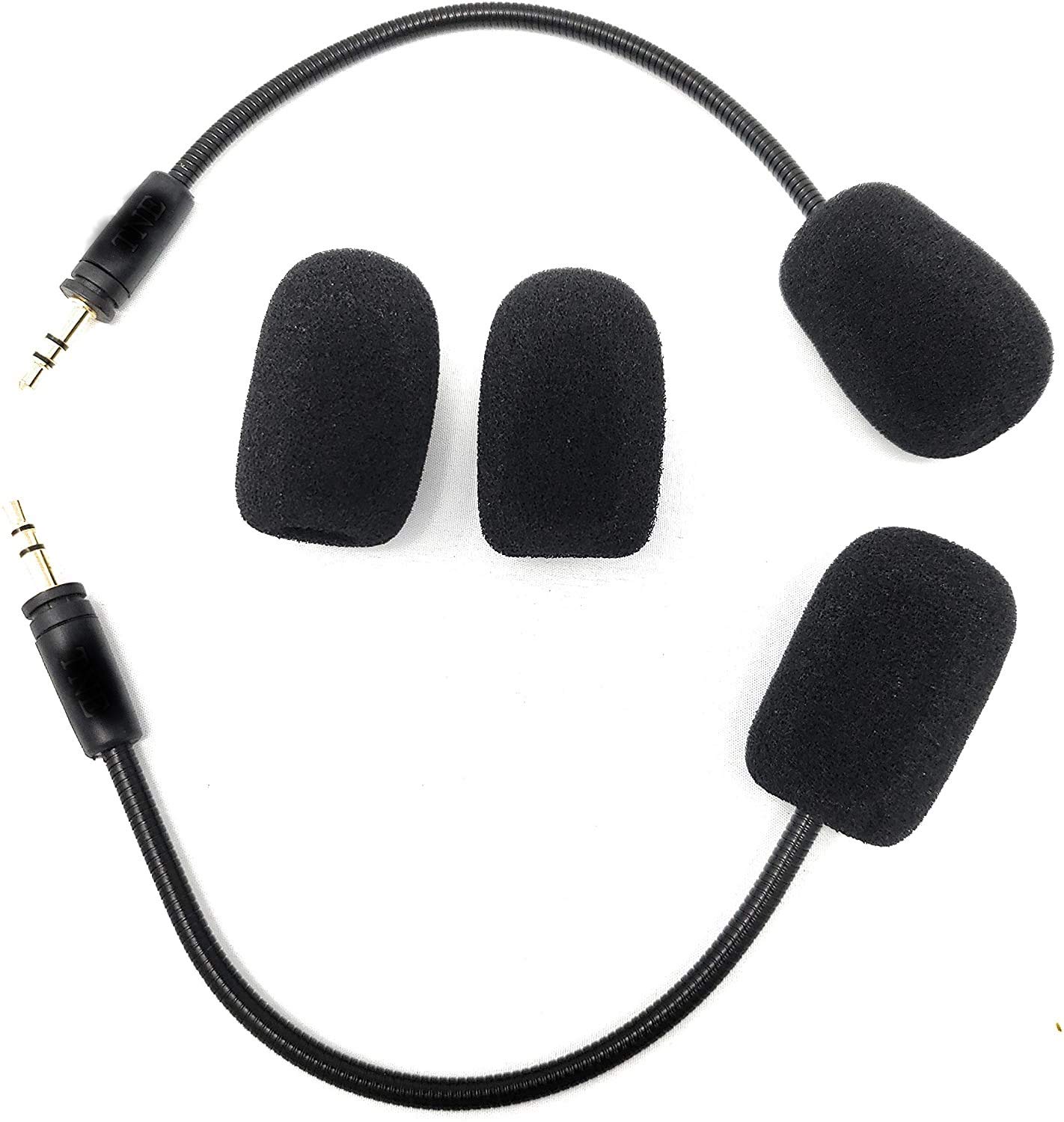 TNE 2-Pack Replacement 3.5mm Game Mics Microphone Boom for Turtle Beach Ear Force XO Four & Recon 150 50 50X 50P 60P Camo Xbox One PS4 Gaming Headsets Premium with Lock