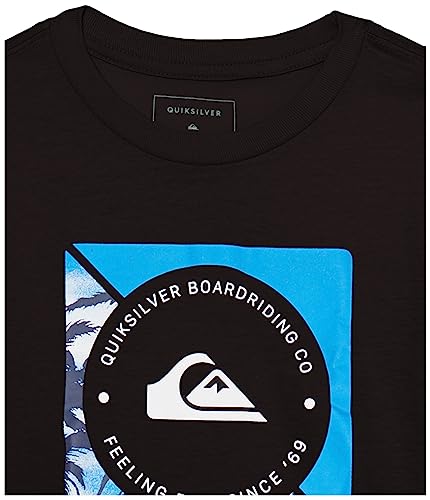 Quiksilver Boy's Boardshort Linked Tee Shirt, Black 233