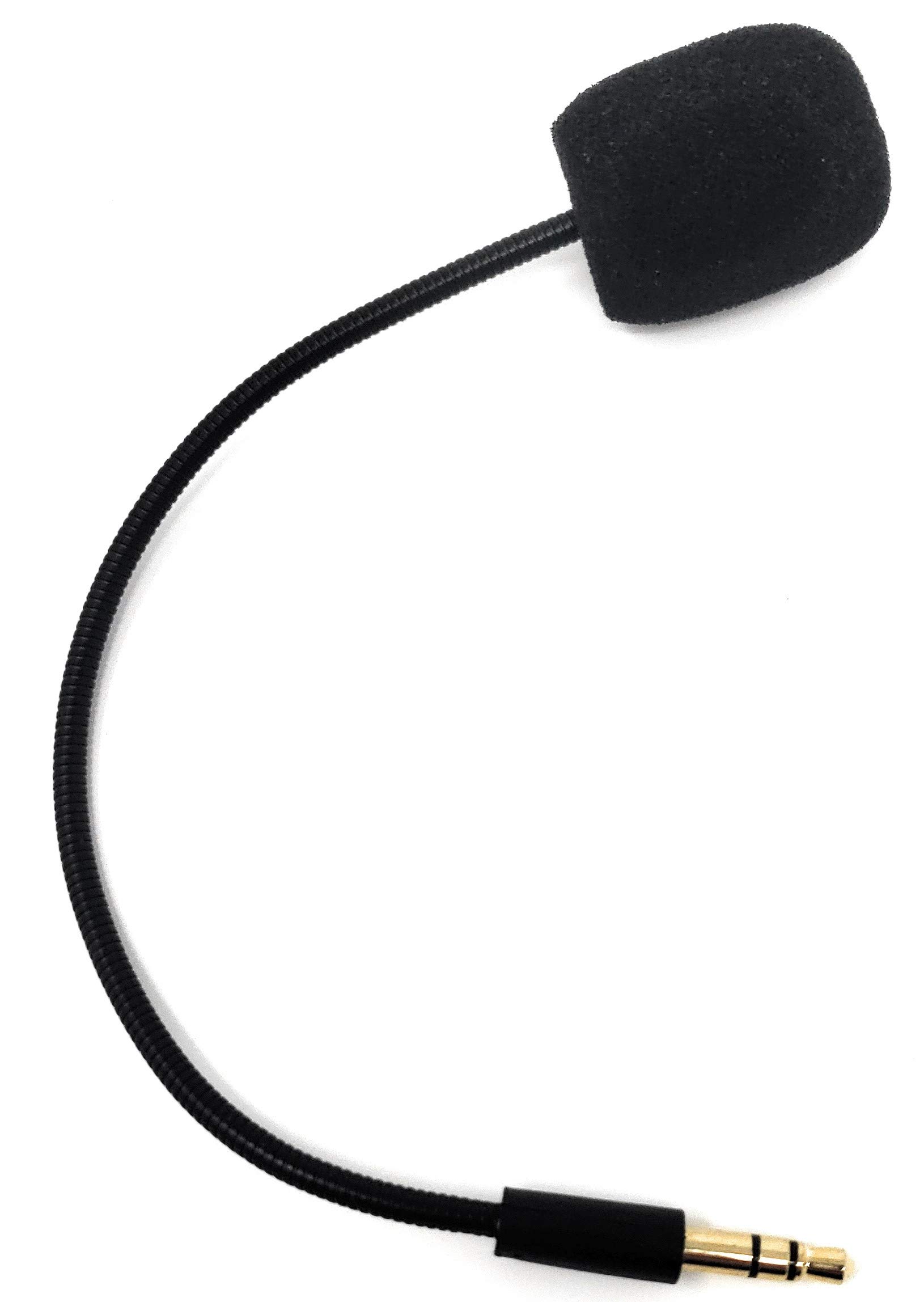 TNE Replacement 3.5mm Game Microphone Boom Mic for PDP Afterglow AG 6 Wired Gaming Headset and Turtle Beach Ear Force Headphones