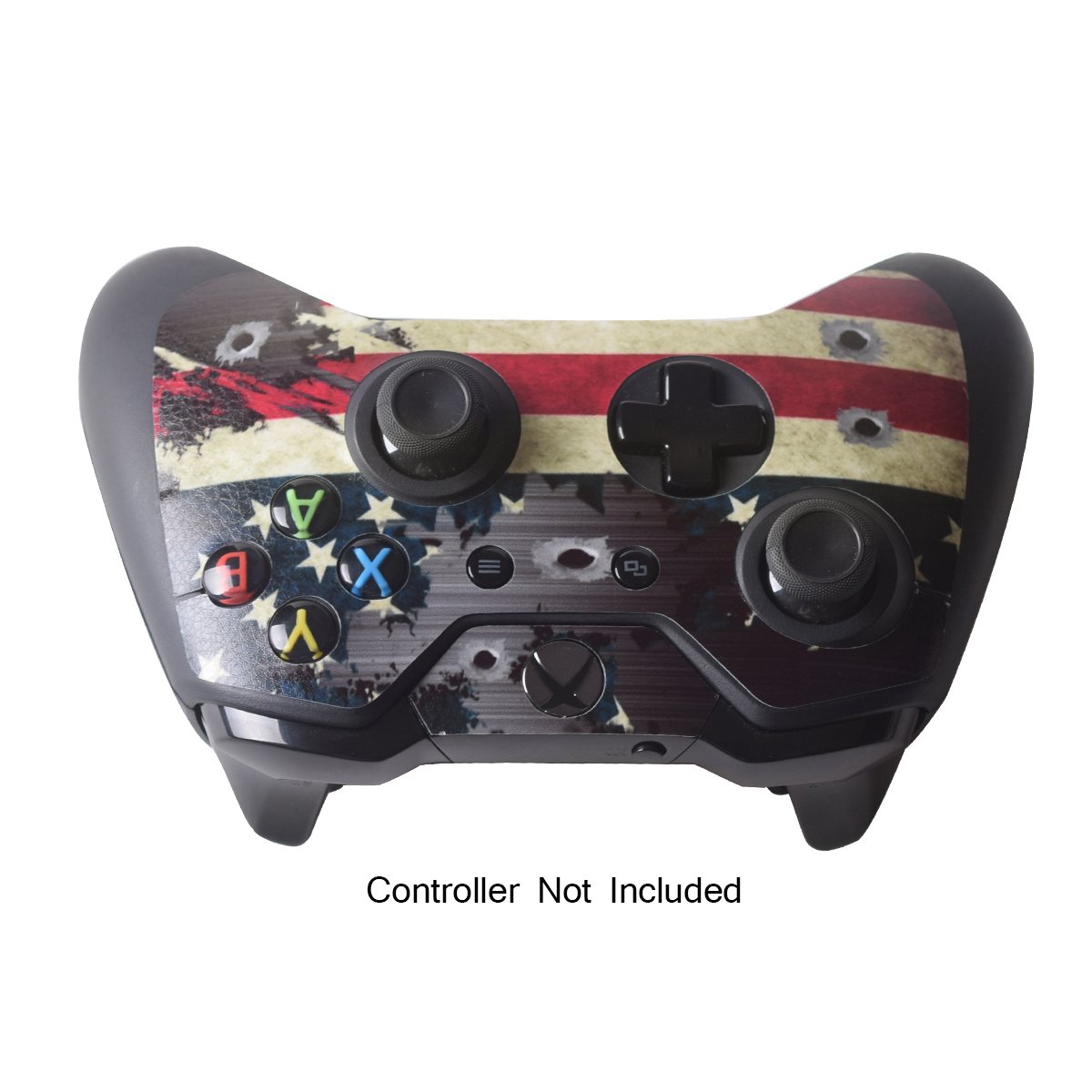 Skins Stickers for Xbox One Games Controller - Custom Orginal Xbox 1 Remote Controller Wired Wireless Protective Vinyl Decals Covers - Leather Texture Protector Accessories - Battle Torn Stripes