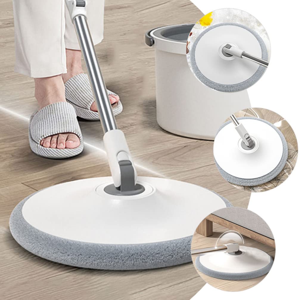 Zerodeko 3pcs Mop Cloth Spins Mop Cleaning Mop Heads Spray Mop Reusable Mop Head Cloth Pads Mop Head Refills Reusable Mop Pads Microfiber Mop Heads to Rotate Cotton Mop Head Replace
