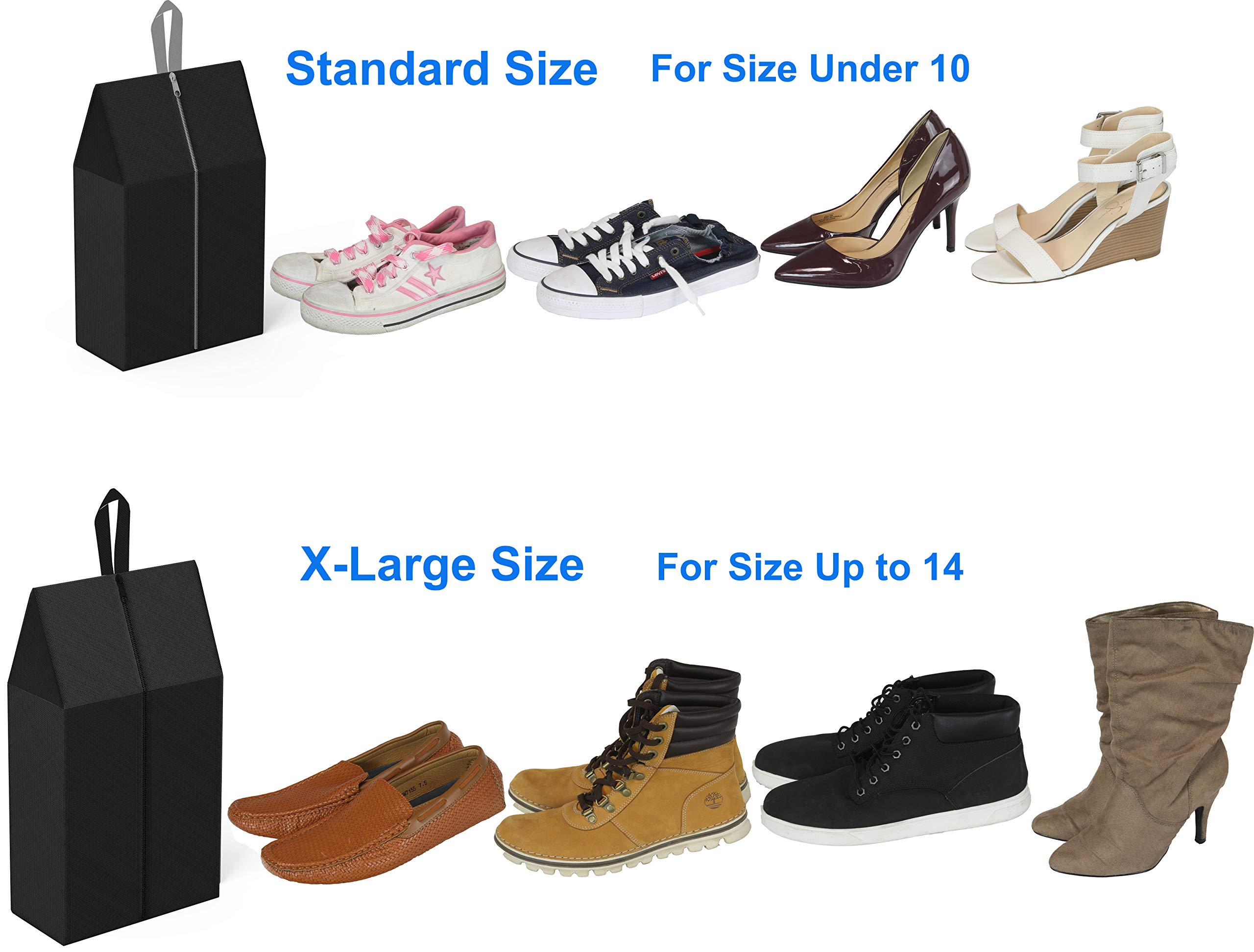 Simple Houseware 4 Pack Travel Shoe Bags