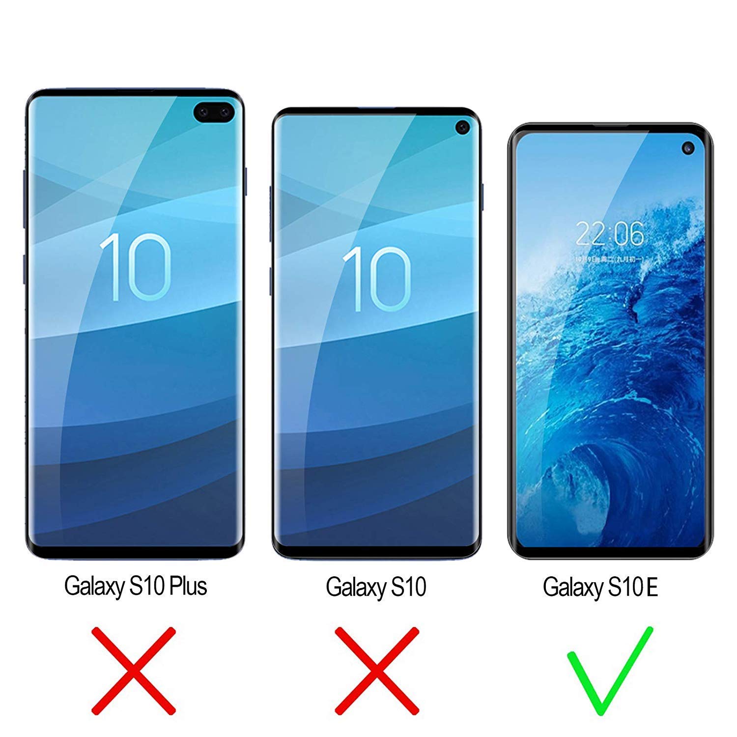 Vancold Samsung Galaxy S10e Screen Protector, 5.8 inch (3 Pack) HD Clear Tempered Glass Screen Protector for Samsung Galaxy S10E 2019