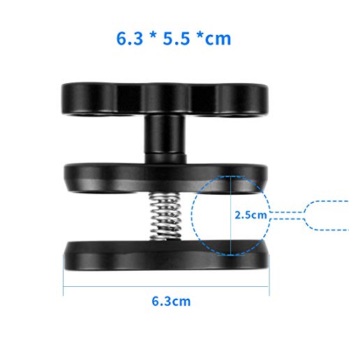 Sturdy Durable Aluminum Diving Underwater Tray Kit with Butterfly Clip Float Arm Handle Grip Gimbal Stabilizer for Gopro EKEN Action SLR Camera Accessories Convenient Practical