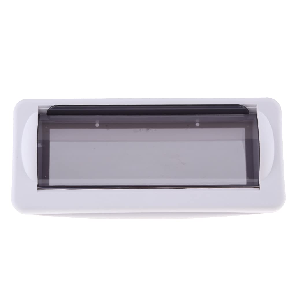 TTRS Store Universal Marine Boat Car Radio Shield Waterproof Cover, Stereo Housing Case Splash Guard, White