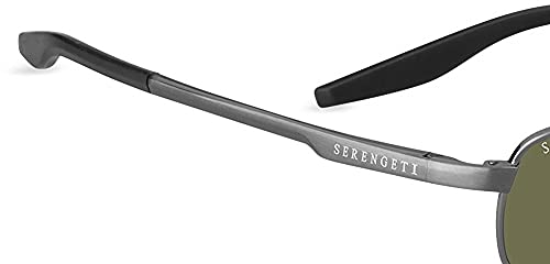 Serengeti Matera Sunglasses Brushed Gunmetal Unisex-Adult Medium