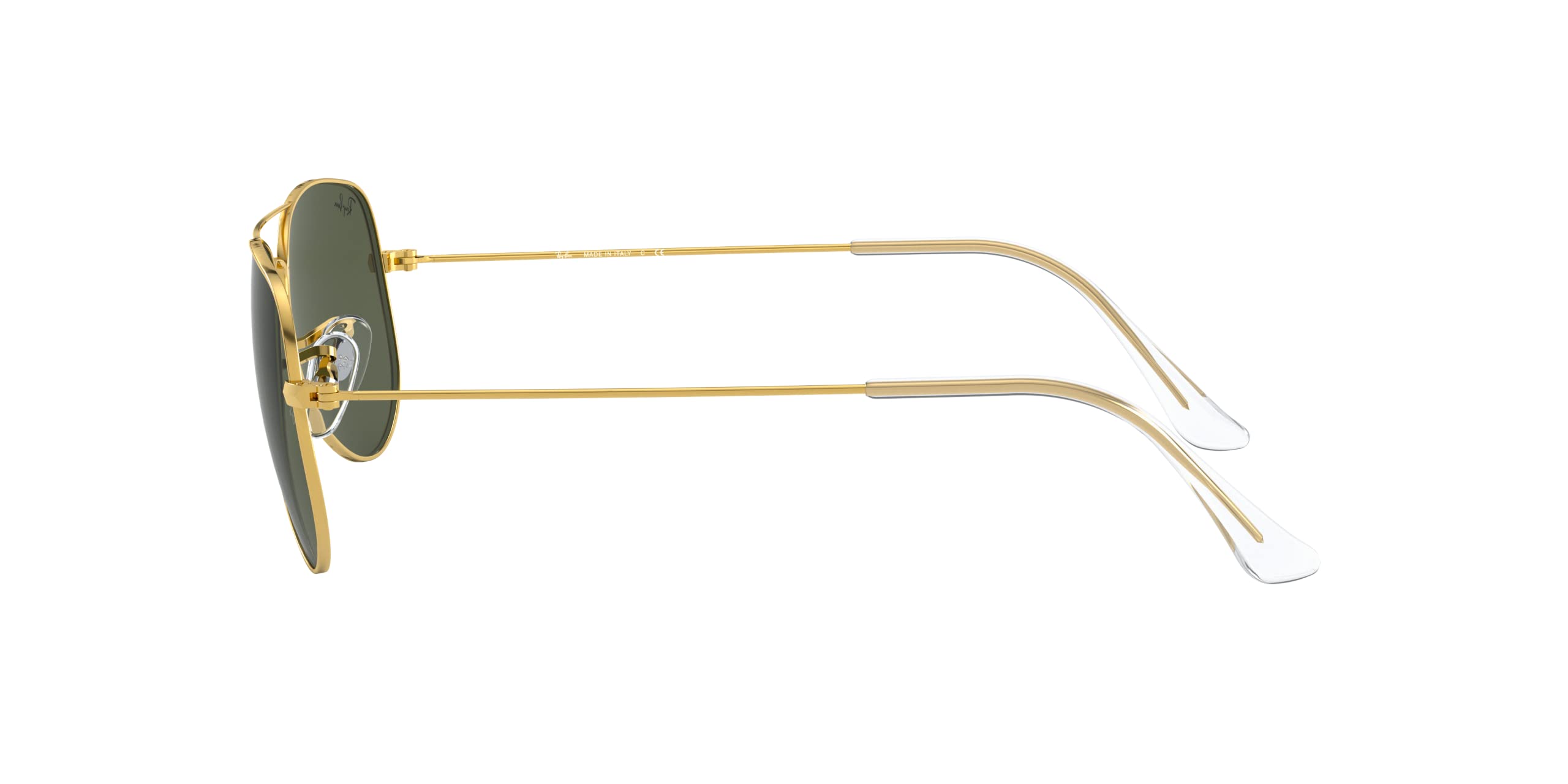 Ray-Ban RB3044 Aviator Small Metal Sunglasses, Gold/G-15 Green, 52 mm